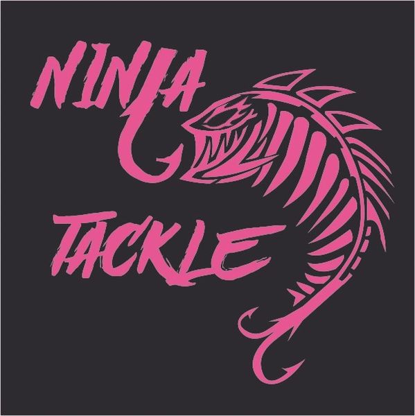 Vinyl Ninja Tackle and Fish Window Decal