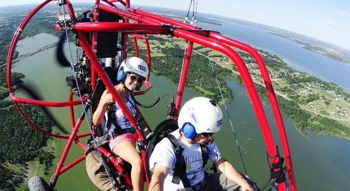 Powered Parachute In Flight