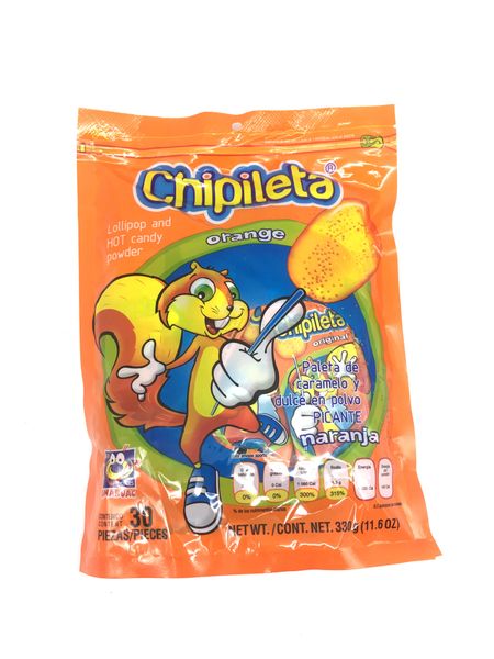 Anahuac Chipileta Orange 30ct | Dulceria La Bonita Wholesale LLC