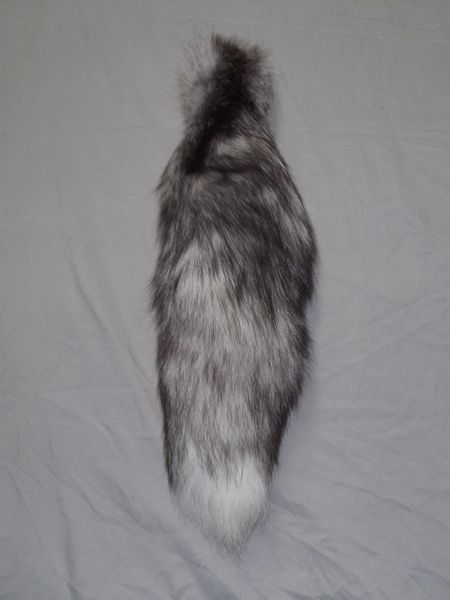 Jumbo Indigo Fox Tail