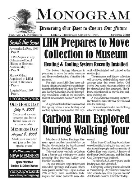 Monogram Magazine - Arrested at LeRoy, 1906 - Issue 24, Spring 2009 ...