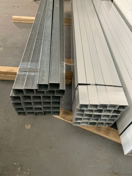 White Post 2 1/2" x 2 1/2" x 8 X 16 GA