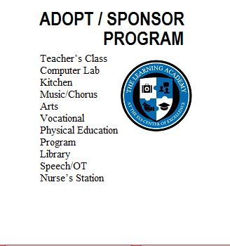 Adopt / Sponsor School Program