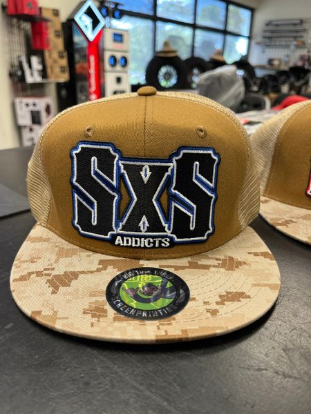 SxS Addicts Desert Camo Snap Back Hat | SXS ADDICTS | UTV & SXS ...