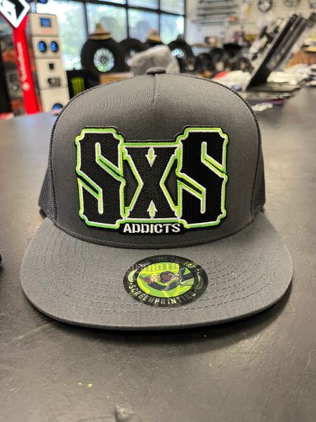 SxS Addicts Grey Snap Back Hat | SXS ADDICTS | UTV & SXS Performance ...