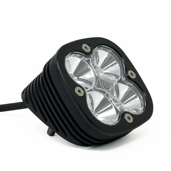 Flush Mount LED Light Pod Angled Black Clear Lens Work/Scene Pattern ...