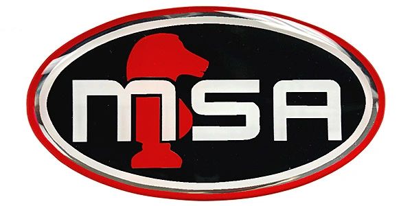 Domed Oval MSA Decal