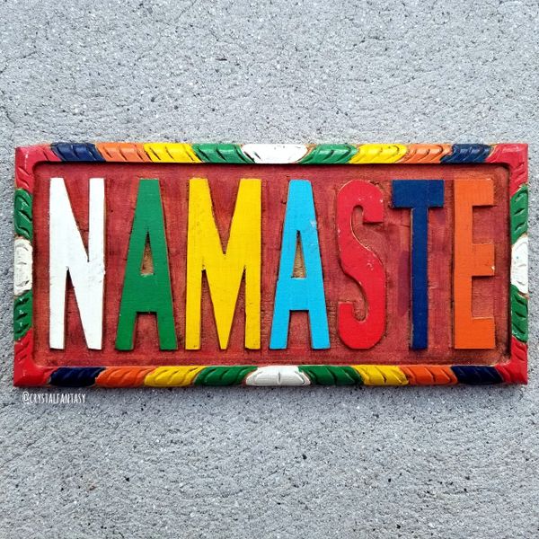 Namaste Wood Sign