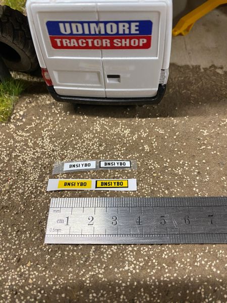 BN51 YB0 number plates Professional Pre Cut High quality vinyl decal ...