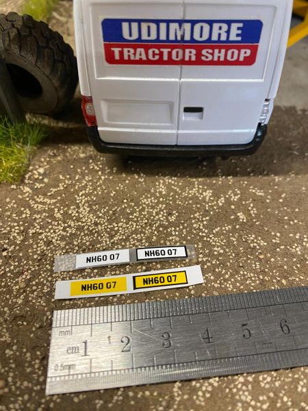 NH60 07 number plates Professional Pre Cut High quality vinyl decal ...