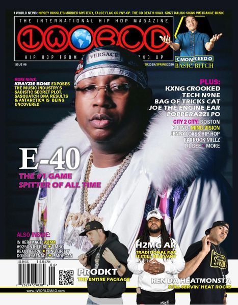 1 WORLD MAGAZINE ISSUE #6 PRINT E-40/AZIMA