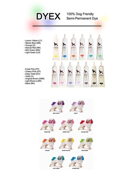 DYEX- Pet Hair Dye 100% Safe for pets