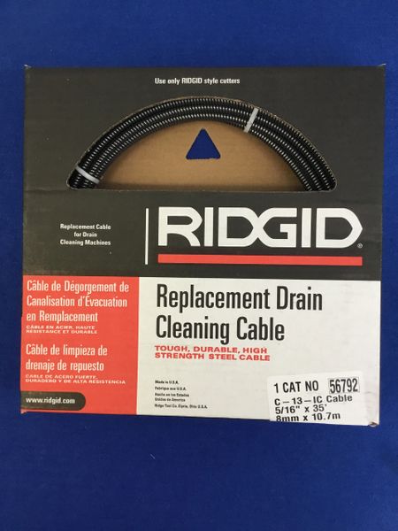 Ridgid cable 8mm x 10.7m complete with inner core ( 56792 )