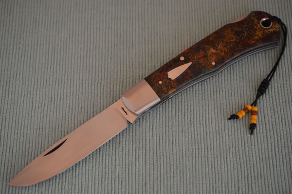 Tom Ploppert Vintage Rag Micarta F1 Lock-Back Folding Knife | Windy ...