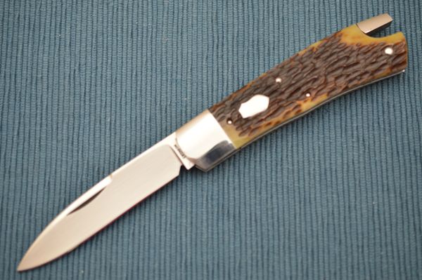 Luke Swenson Random Jigged Bone Tail-Lock Folding Knife | Windy City Knives