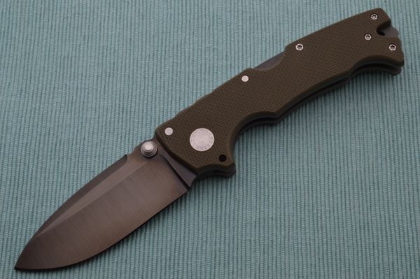 Andrew Demko Custom AD10, OD Green, Lock-Back Folding Knife | Windy ...