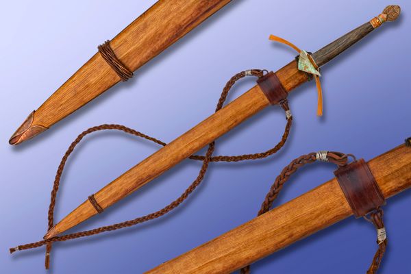 Scott Roush The Gift Of The Ghillie Dhu Damascus Sword, Scabbard ...