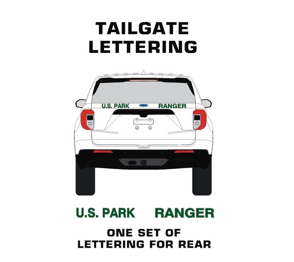 NPS US PARK RANGER Tailgate Lettering