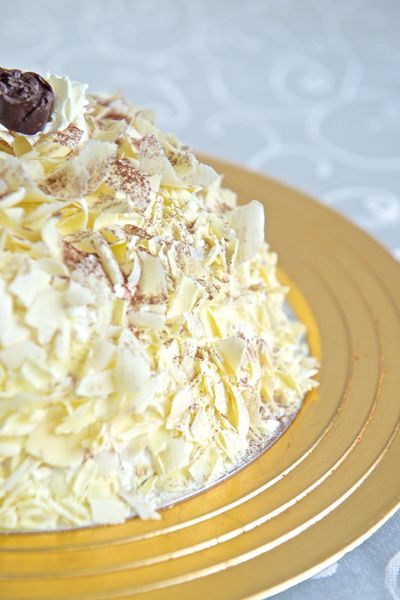 White Chocolate Mousse Bomb