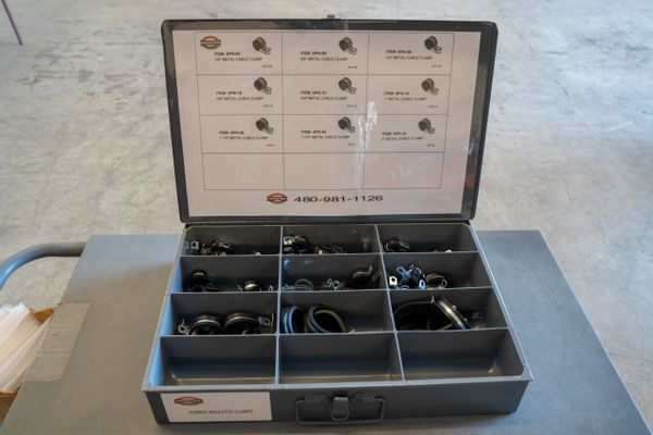 Rubber insulated Clamp assortment 105 PC