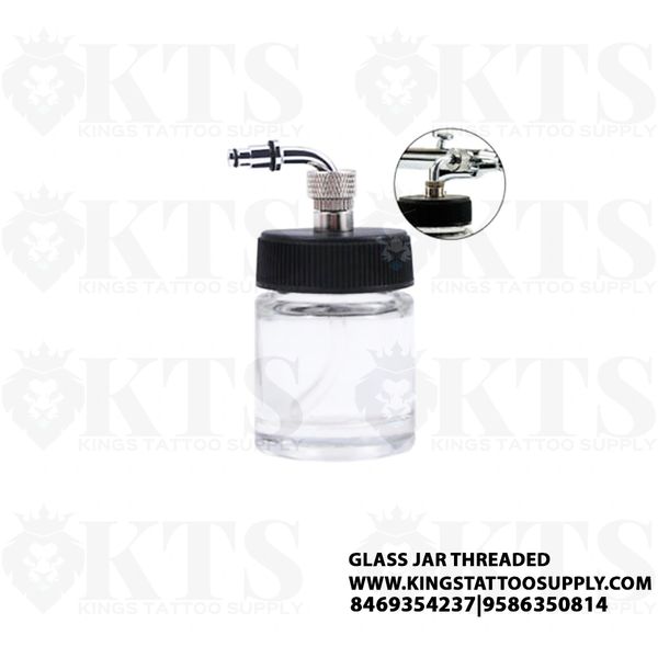 GLASS JAR THREADED
