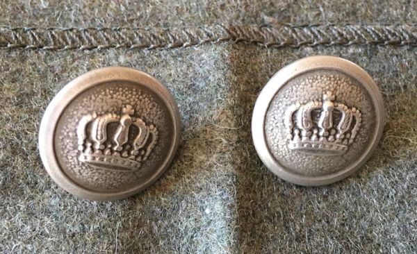Original WW1 Imperial German Matched Tunic Buttons