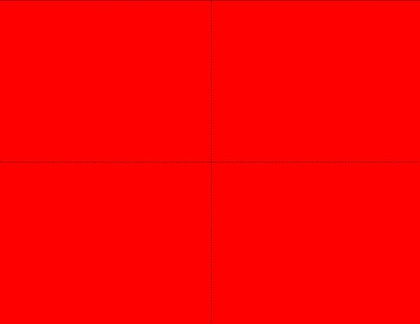 4-UP Blank Perf., Fl. Red, 8.5 x 11, 100 sheets per pack (400 Count)