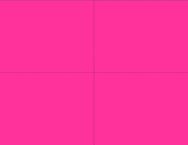 4-UP Blank Perf., Fl. Pink, 8.5 x 11, 100 sheets per pack (400 Count)