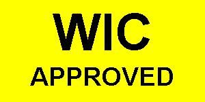 WIC Labels, 1" x 2", 50 per pack