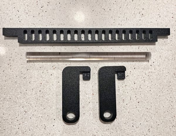 Line spool station kit with 12 inch bait bar