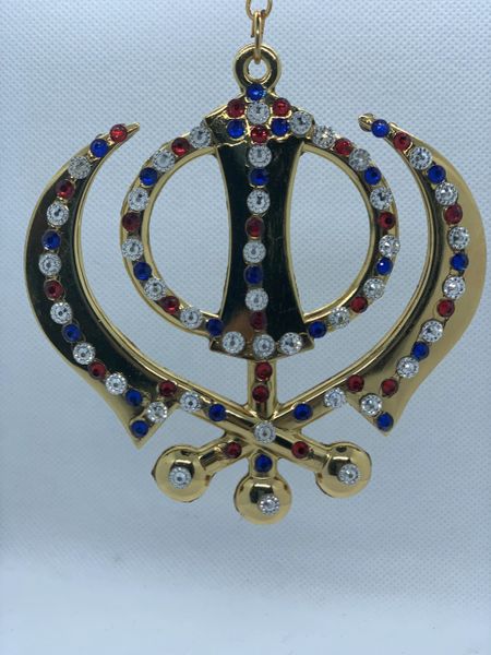 Large Khanda with Stone