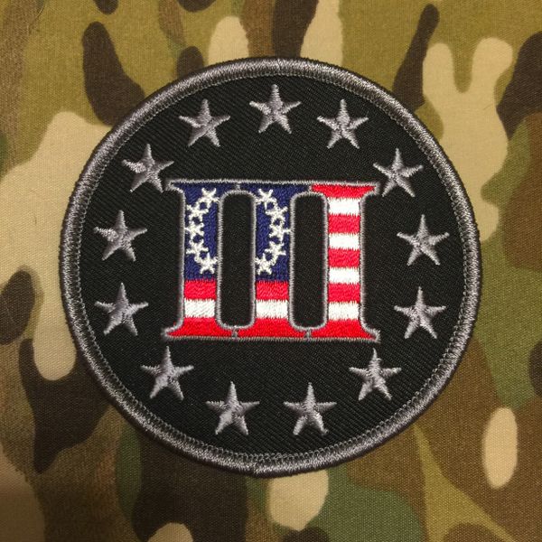Three Percenter "Threeper" Betsy Ross Patch
