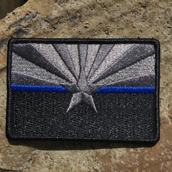 Subdued Thin Blue Line Arizona State Flag Patch