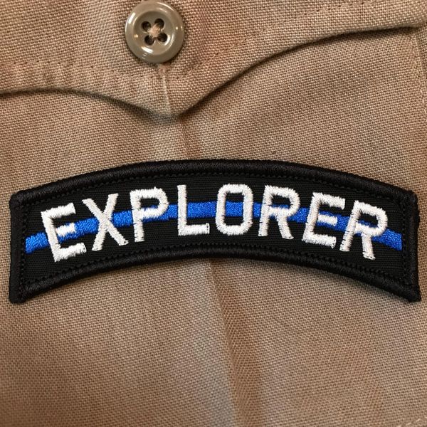 Thin Blue Line Explorer Tab Patch