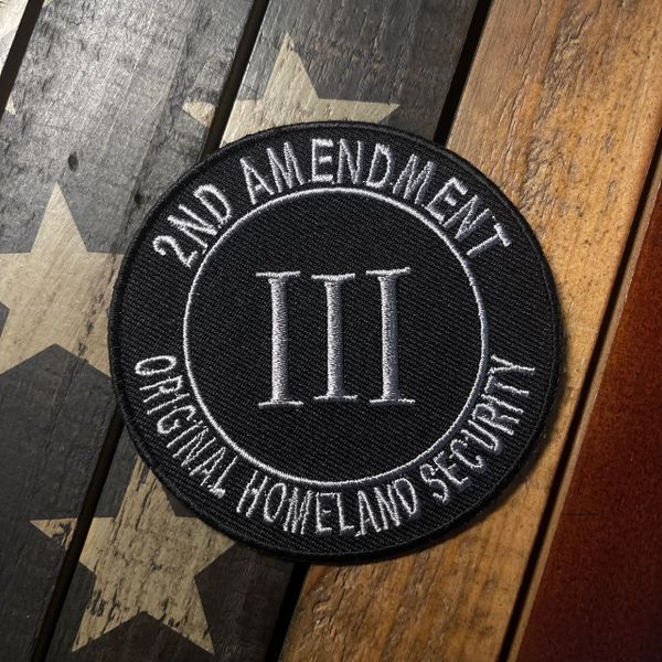 Three Percenter 2nd Amendment Round Patch