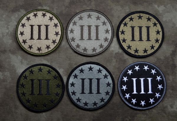 "Threeper" Three Percenter Round Patch