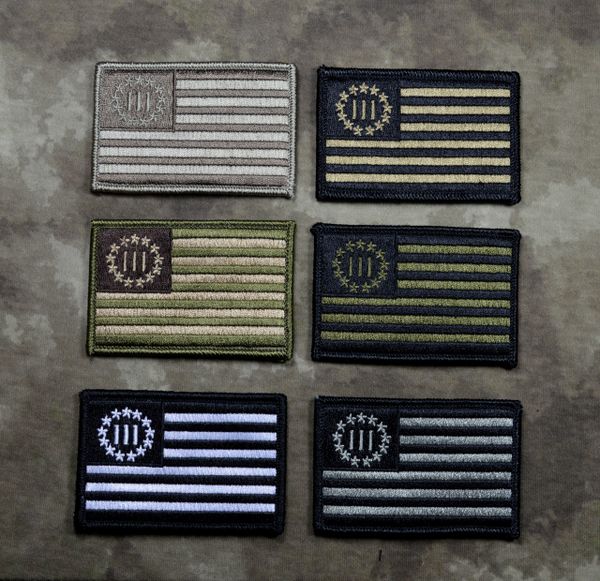 Nyberg Three Percenter Flag Patch