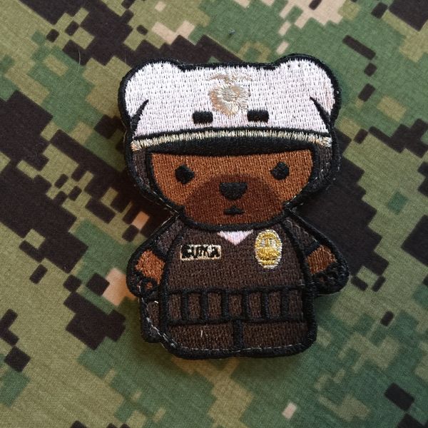 Police Bear Morale Patch