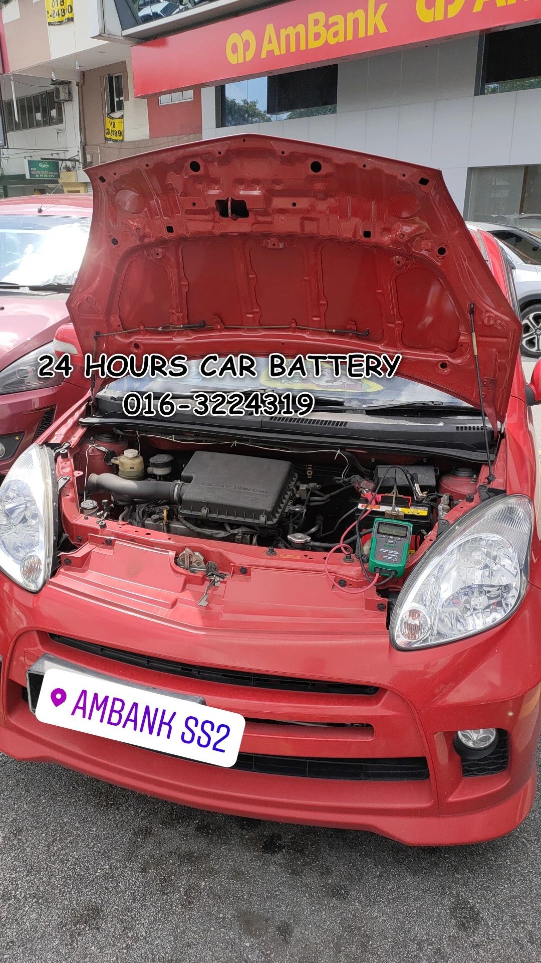 Perodua Myvi Car Battery Replacement Ambank SS2 Petaling Jaya
