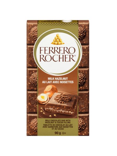Ferrero Rocher Milk Hazelnut Bar - 90g