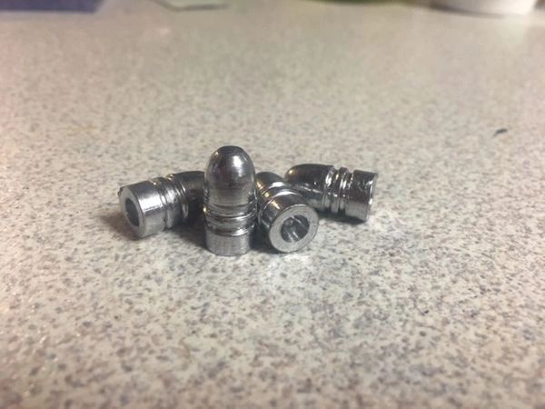 .358"150 grain hollow base bullets