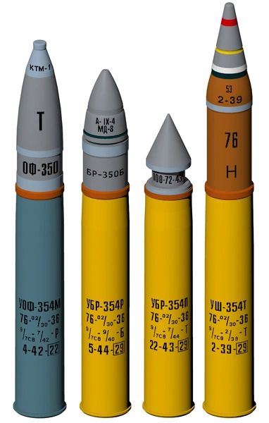 76.2mm Russian ammo for T-34/76, SU-76