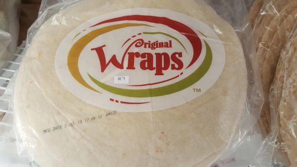 Plain 12inch Wraps Frozen 12ct