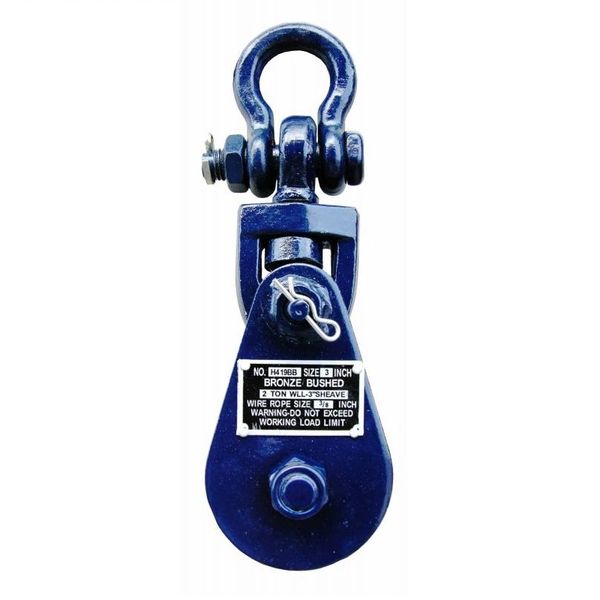 2-Ton Snatch Block with Swivel Shackle - 6ISW2T SKU# 2009