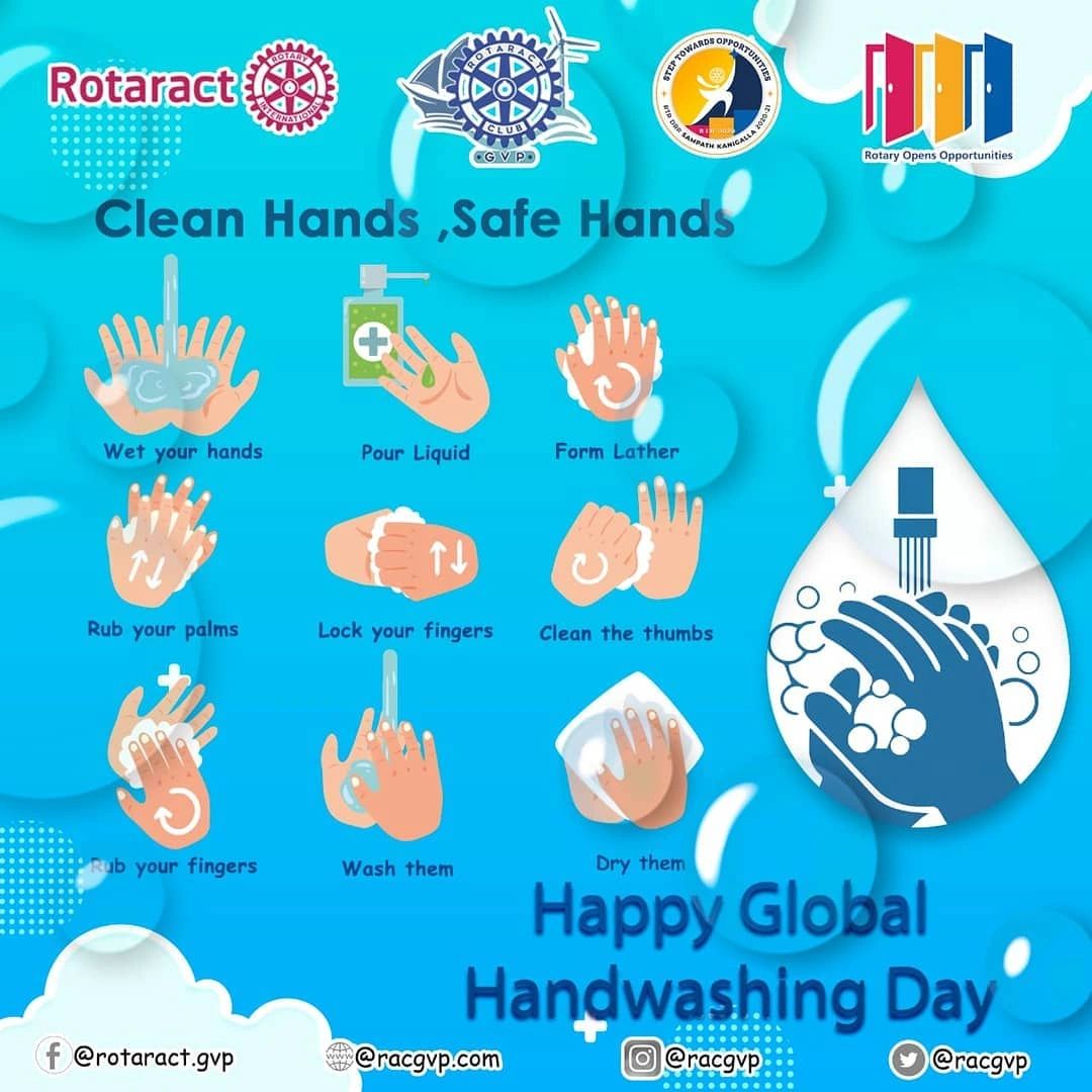 "Clean hands, safe hands!"