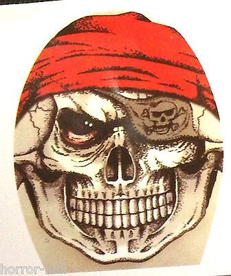 Creepy Zentai Morph PIRATE SKULL MASK Horror Monster Cosplay Costume ...