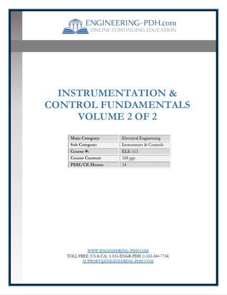 ELE-115 (14 Hrs) - Instrumentation & Control Fundamentals Vol 2 of 2