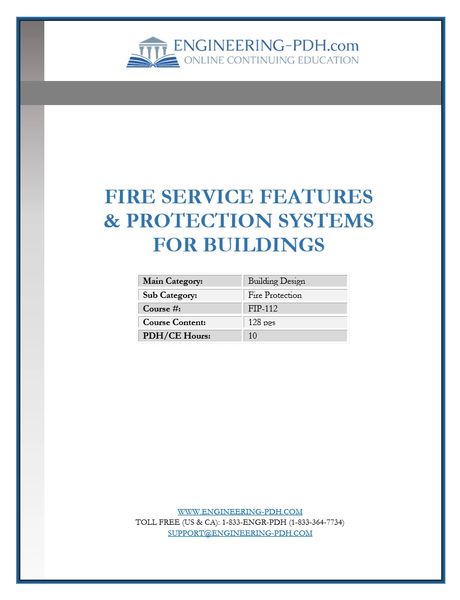 FIP-112 (10 Hrs) - Fire Service Features & Protection Systems for Buildings