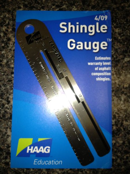 ***FREE SHIPPING*** HAAG Shingle Gauge 4/09