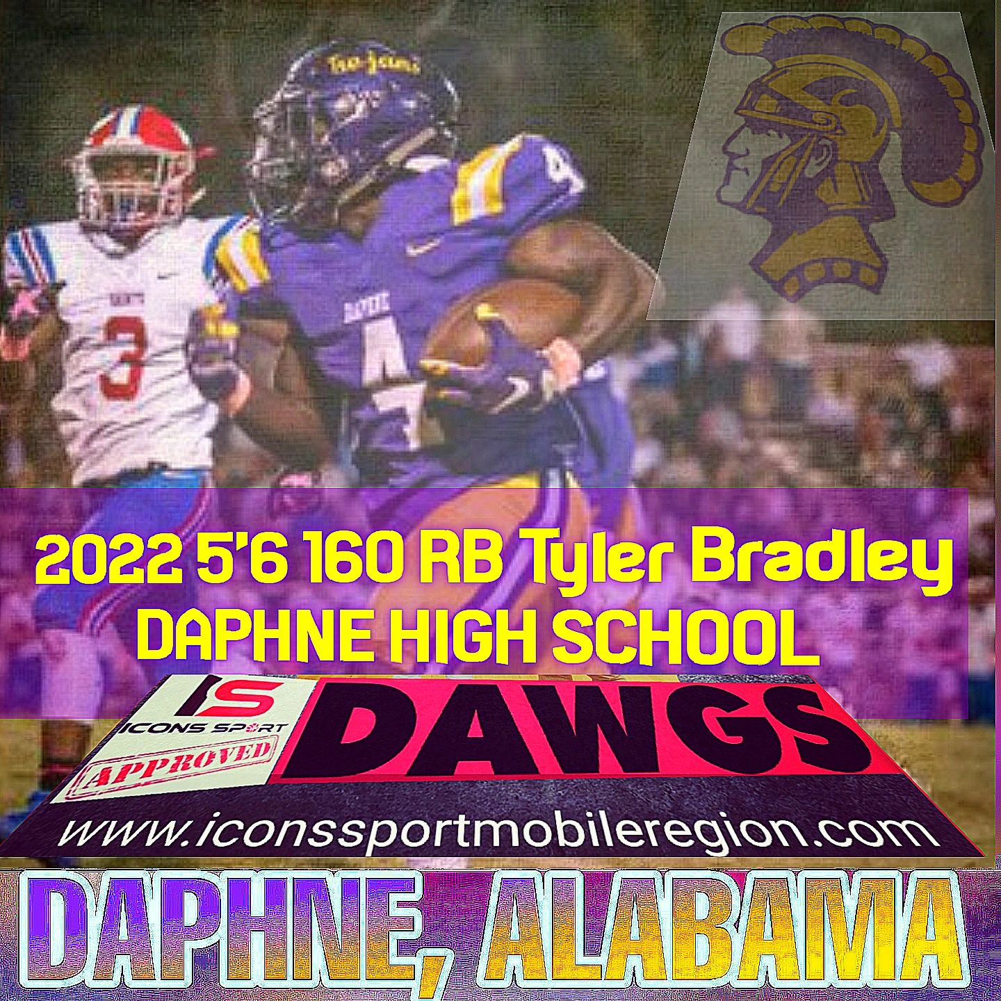 Icons Sport Approved 2022 DAWG POUND: 2022 TYLER BRADLEY